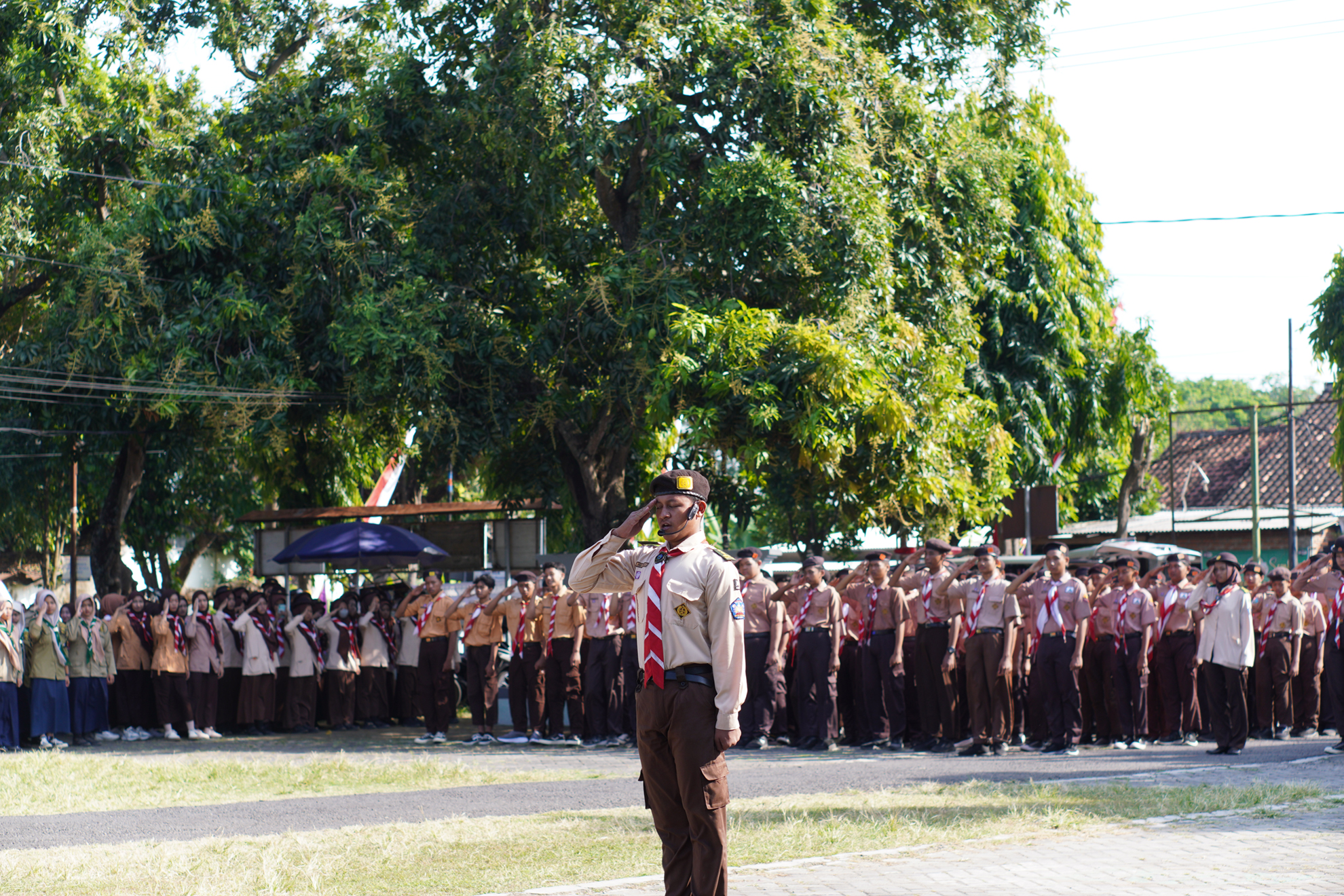 Pramuka Gundala MAN 1 Nganjuk Bertugas di Upacara Hari Pramuka ...